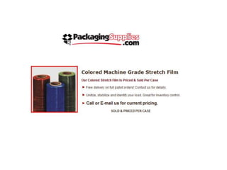 Colored stretch film | PPT