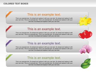 Colored text boxes | PPTX