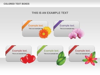 Colored text boxes | PPTX