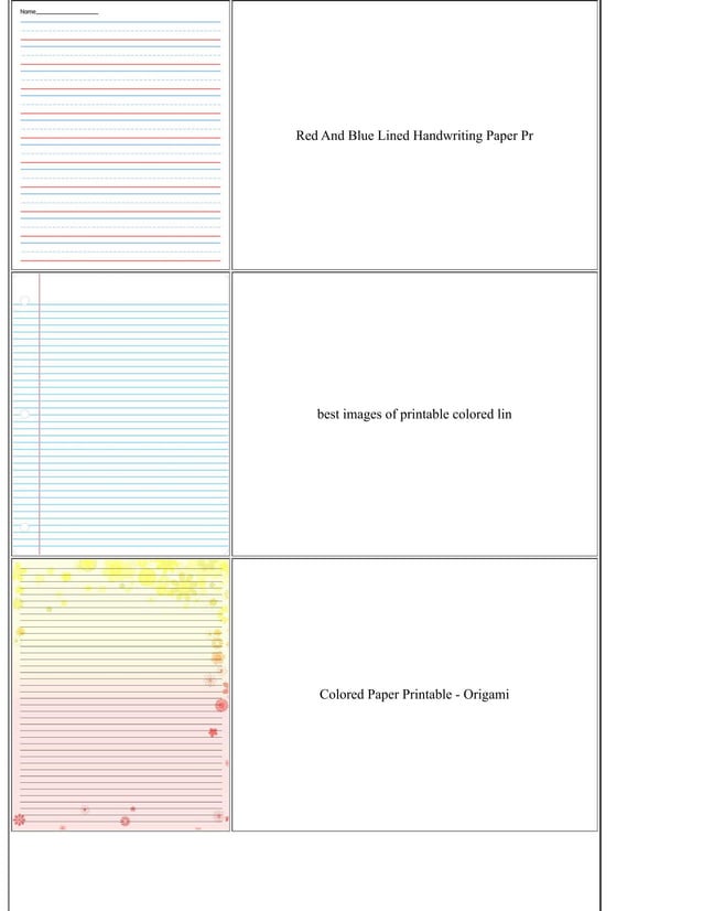 Colored Writing Paper | PDF | Desktop Publishing | Computer Software ...