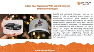 Coloreel Thread Coloring Technology The Future Of Machine Embroidery | PPTX