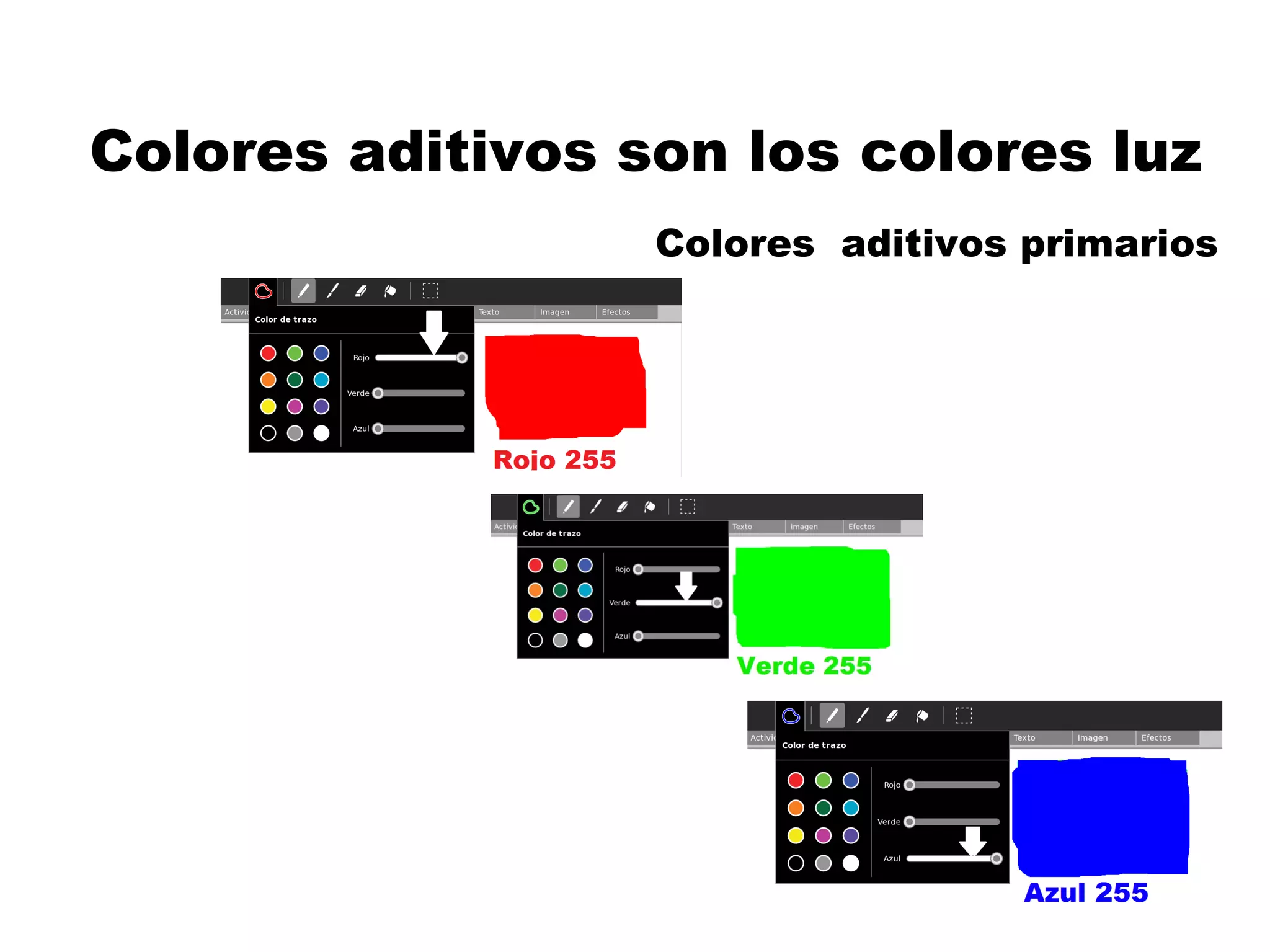 Colores aditivos xo-actividad pintar | PPT