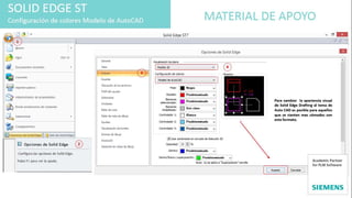 Asignación de Colores y Estilo de AutoCAD en Solid Edege | PDF