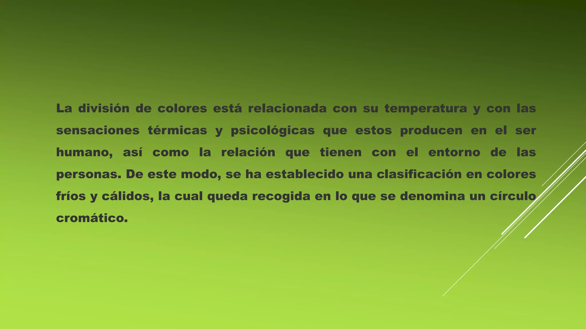 Colores cálidos y colores fríos | PPTX