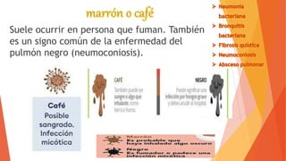 COLORES DE Esputo-muestras biológicas .pptx