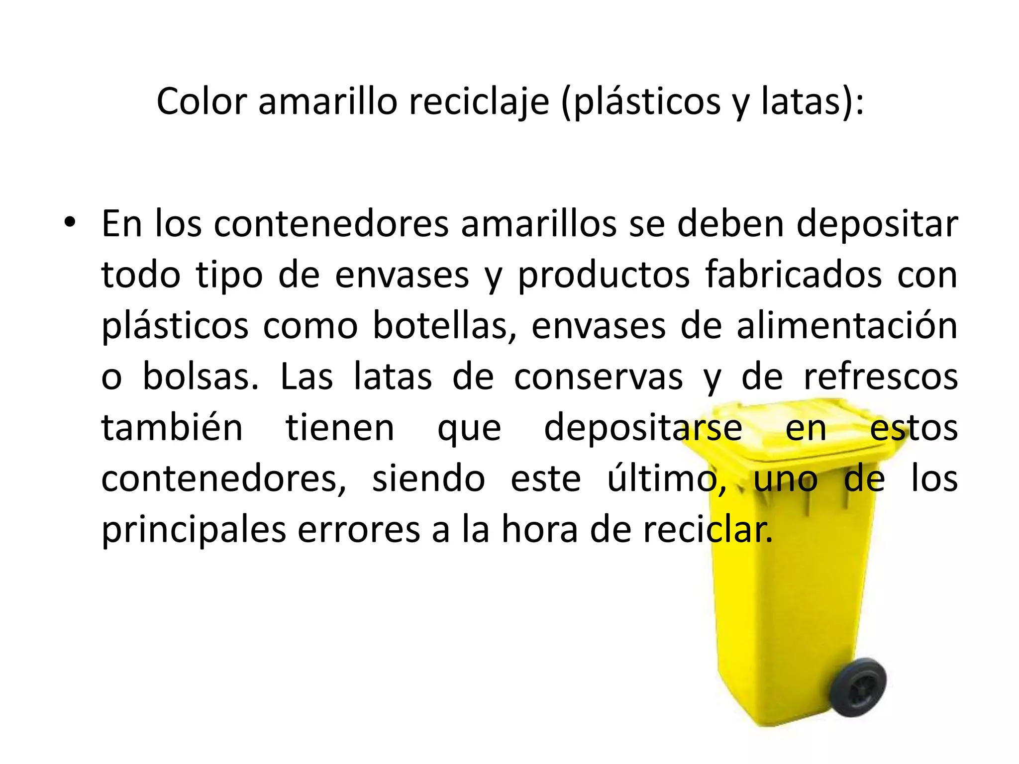 Colores del reciclaje | PPT
