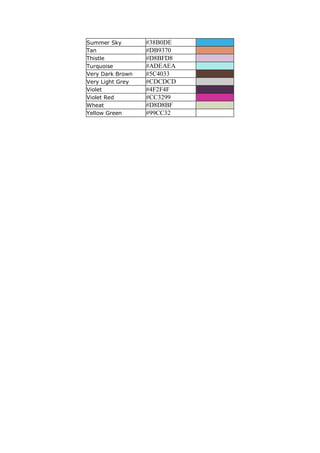 Colores html | PDF