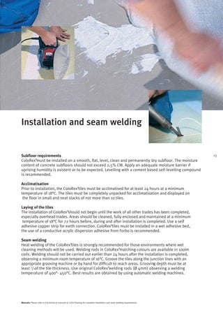 Colorex SD - EC Kondaktif PVC Zemin Kaplama - Anıl Zemin Market | PDF