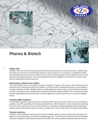 Colorex SD - EC Kondaktif PVC Zemin Kaplama - Anıl Zemin Market | PDF