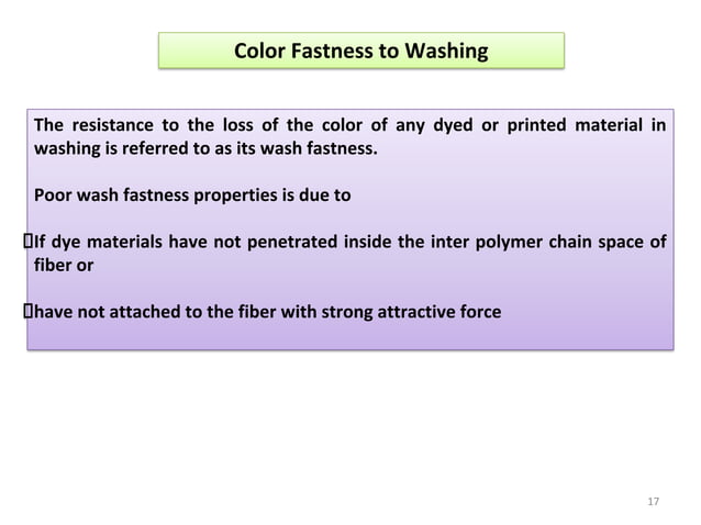 Color fastness .pdf | Chemistry | Science