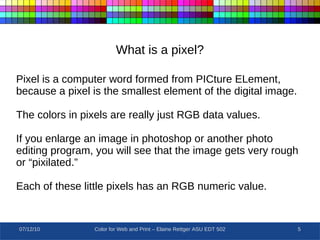 Color for web and print | PPT | Web Development | Internet