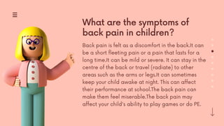 Back pain in Children | PPT