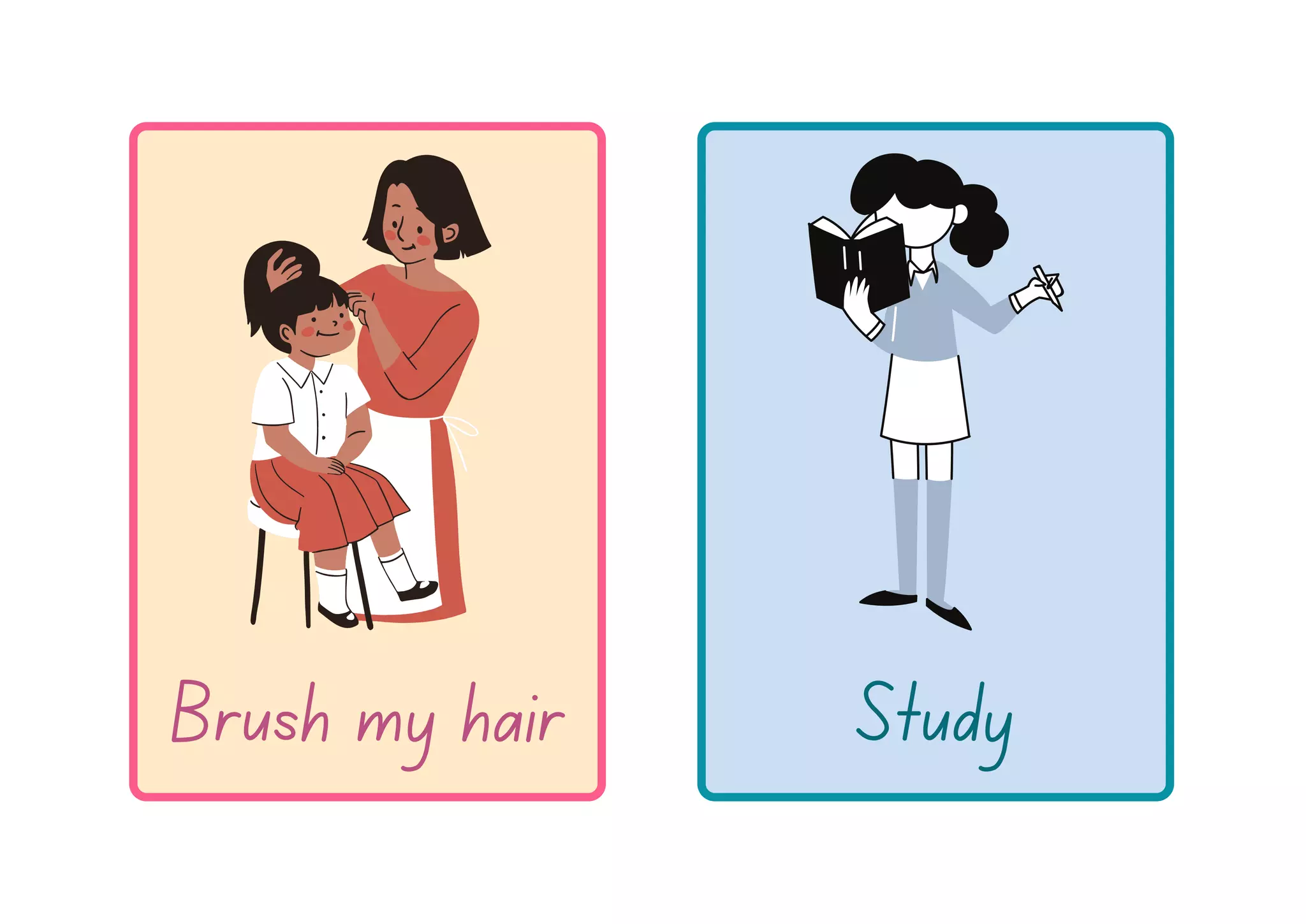 Colorful Daily Routines Flashcards Recurso De EFL.pdf