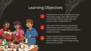 Colorful Dark Fun English Grammar Present Simple Tense Presentation.pptx