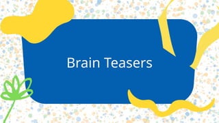 Colorful Fun Brain Teasers Group Game Presentation.pptx