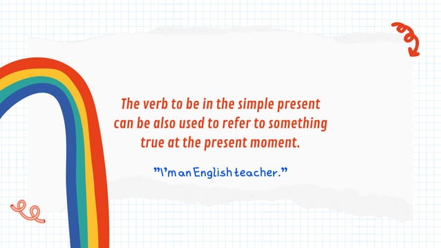 Colorful Fun Illustrative Verb To Be Grammar Presentation EFL Resource ...