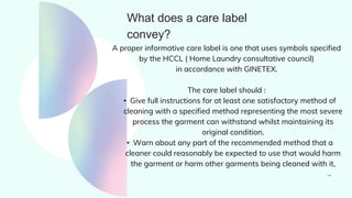 Care labelling- Wash care Label symbols and it’s importance | PPTX