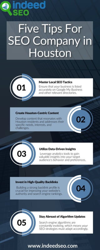 Five Tips for SEO company in Houston | PDF