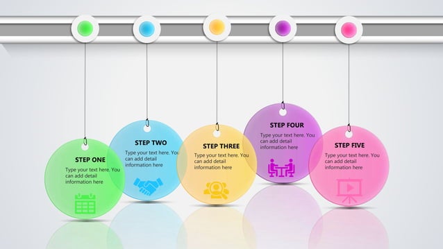 Colorful Hanging Options Pptx