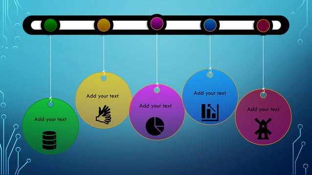 Colorful Hanging Options For Advance Pptx