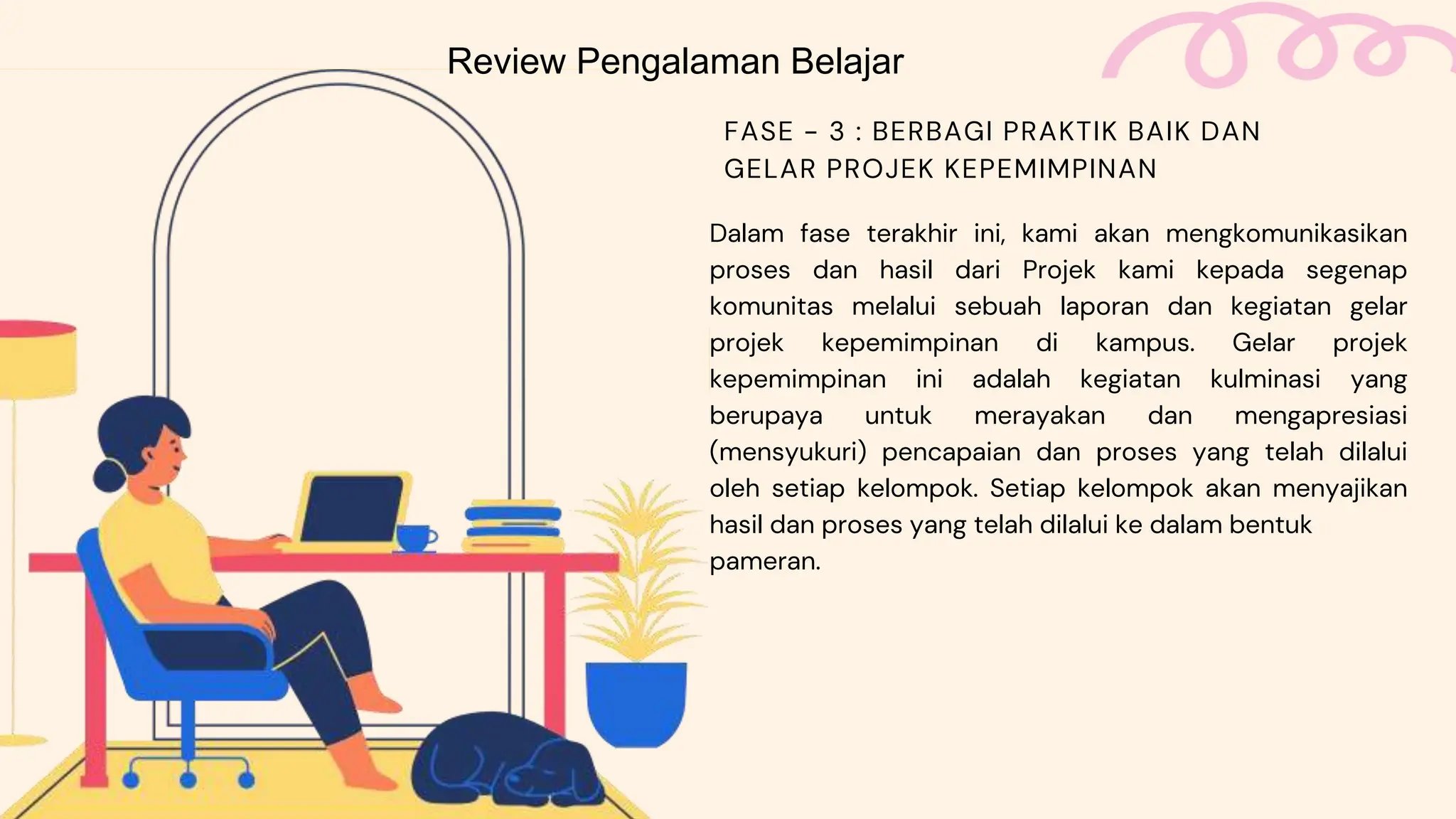 template ppt contoh seminar refleksi projek kepemimpinan | PPTX