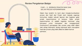 template ppt contoh seminar refleksi projek kepemimpinan | PPTX