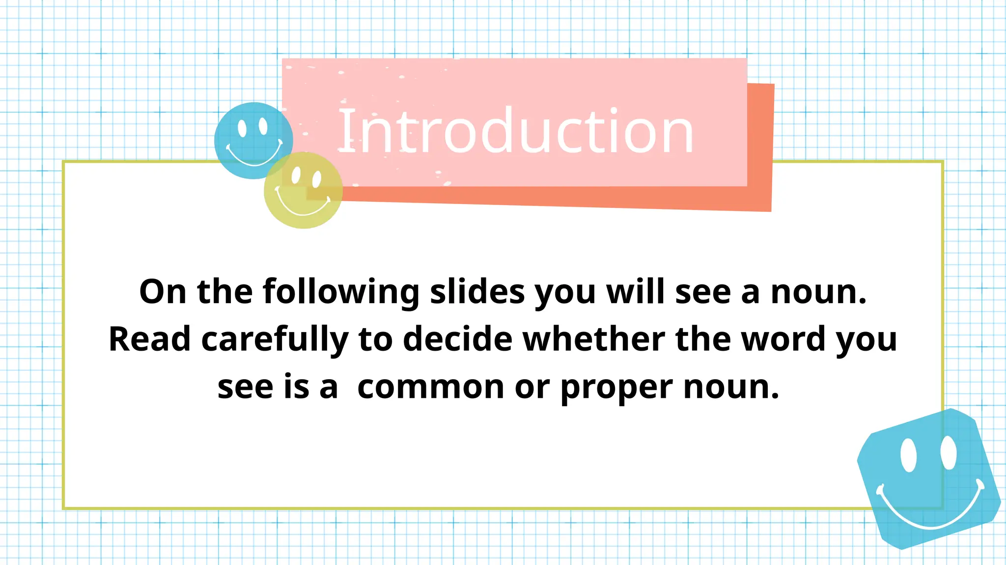 Colorful Illustrative Common or Proper Noun Questions Quiz in Colorful ...