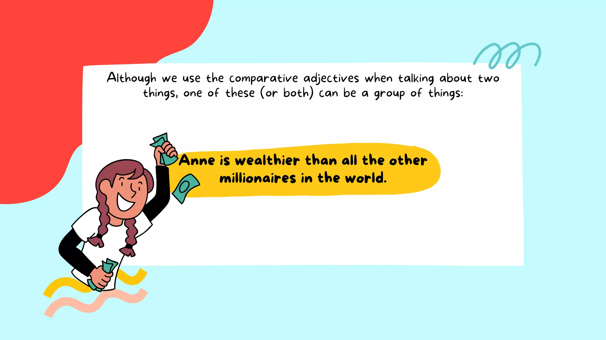 Colorful Illustrative Comparative Adjectives Presentation Recurso De ...