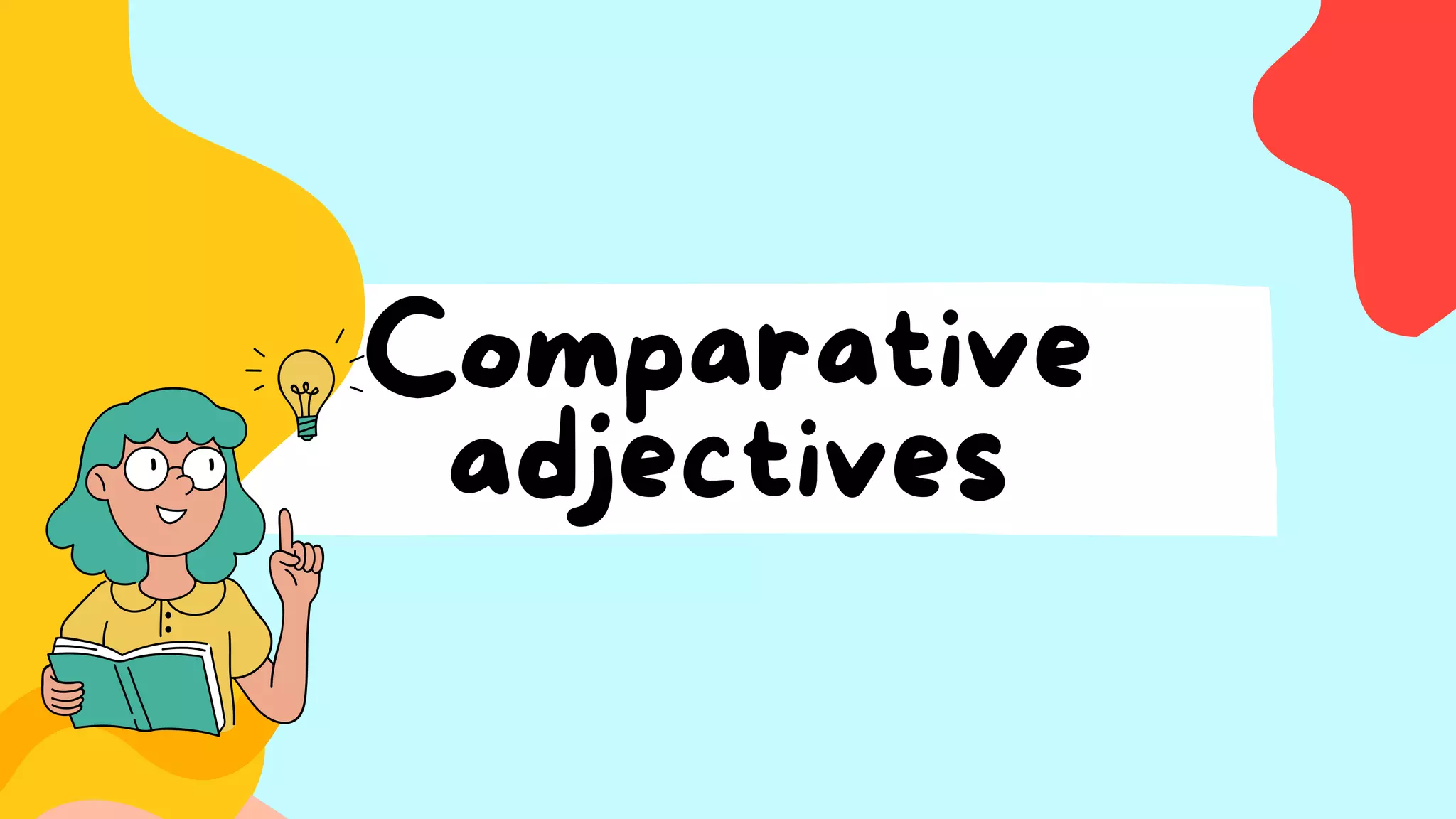 Colorful Illustrative Comparative Adjectives Presentation Recurso De ...