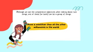 Colorful Illustrative Comparative Adjectives Presentation Recurso De ...