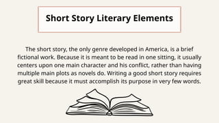 Colorful illustrative English Language Arts Short Story Elements ...