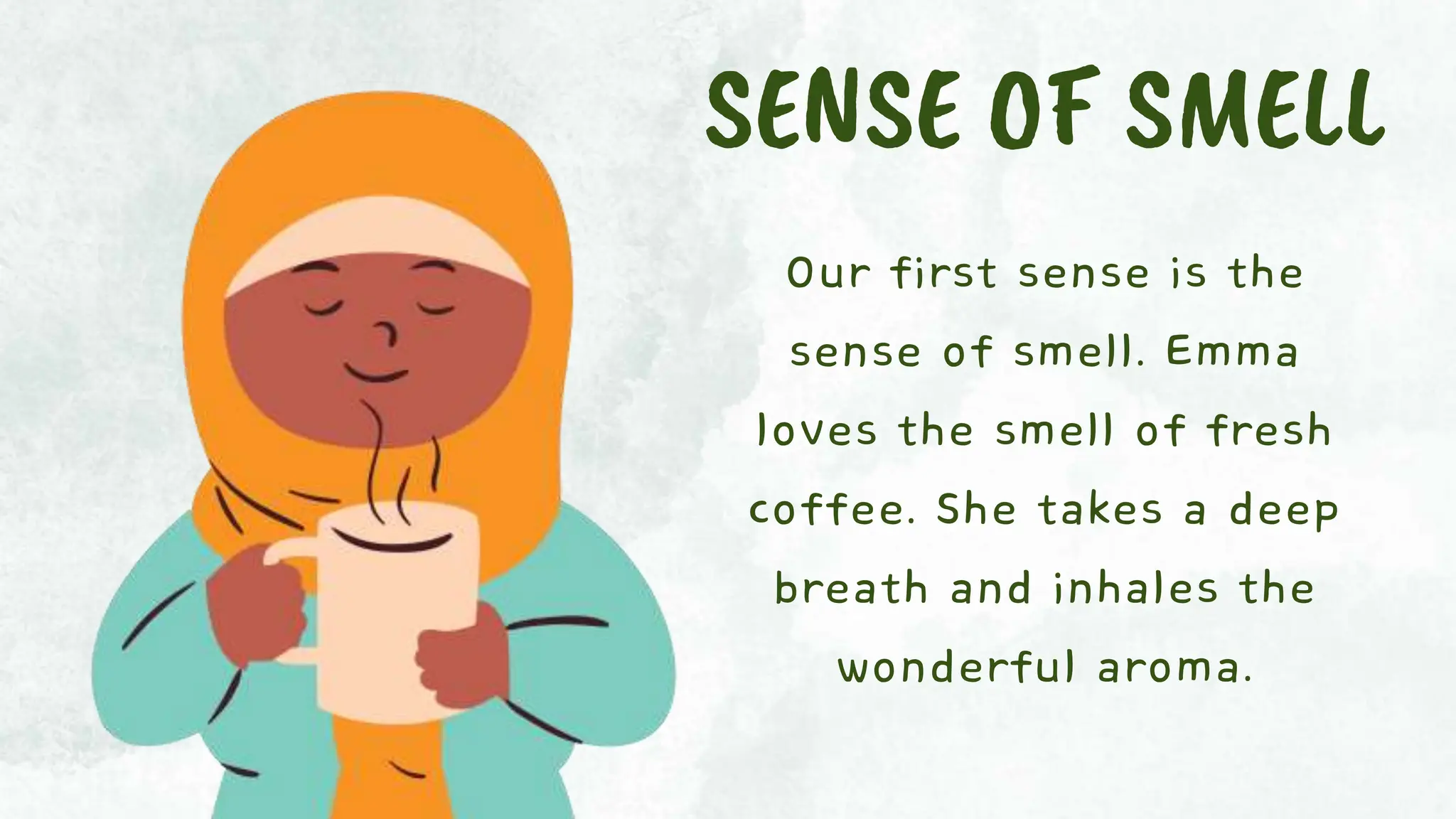 Colorful Illustrative Exploring Our Five Senses English Educational ...