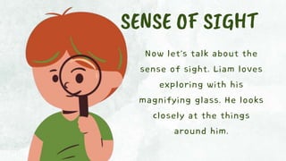 Colorful Illustrative Exploring Our Five Senses English Educational ...