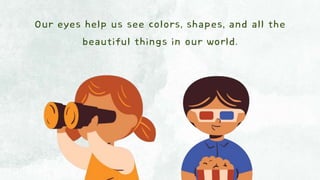 Colorful Illustrative Exploring Our Five Senses English Educational ...