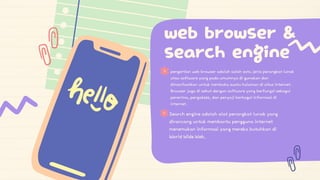 Project Presentation web browser dan search engine | PPT