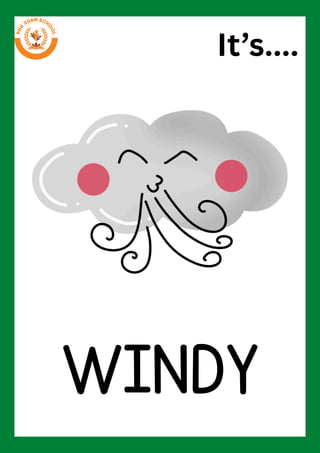 Weather Flashcards for KIndergarten and first grade | PDF