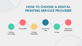 Choosing the Right Digital Printing Service Provider | PPT