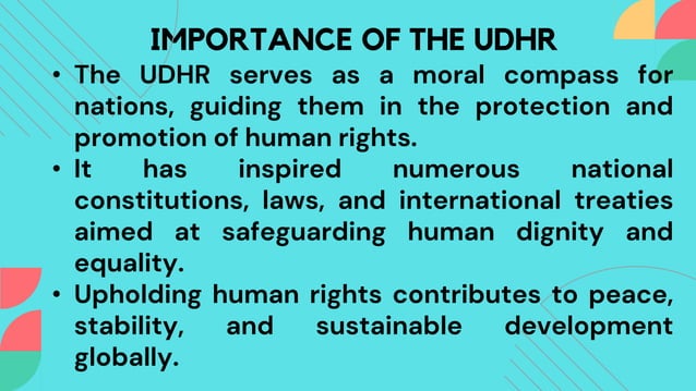 UDHR - United Declaration of Human Rights n.pptx | Politics