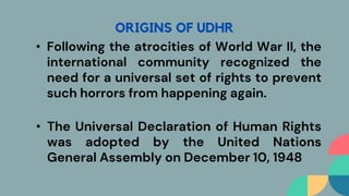 UDHR - United Declaration of Human Rights n.pptx | Politics