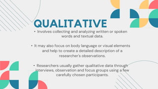 Methods of Qualitative Research for SHS. | PPTX