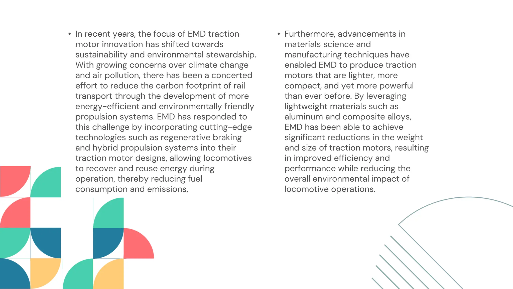 The evolution of EMD traction motors from early models to modern ...