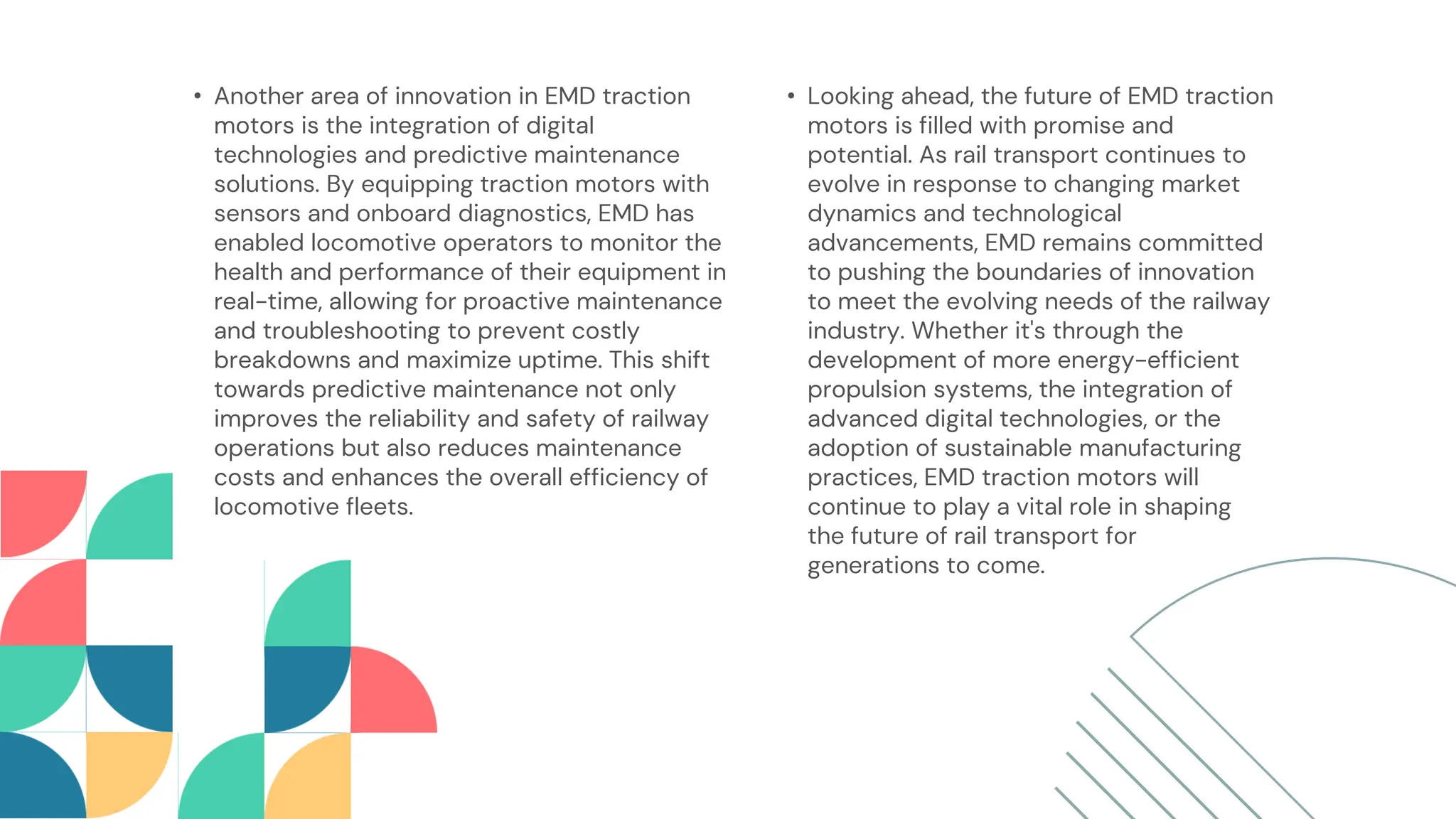 The evolution of EMD traction motors from early models to modern ...