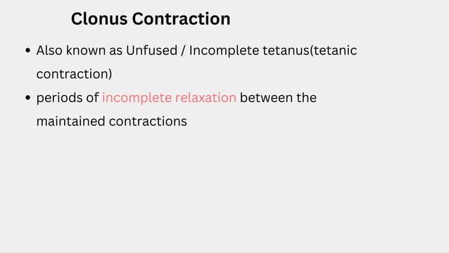 Fasciculation , Fibrillation , clonus and Tetanic contractions | PDF