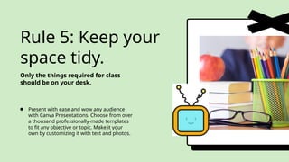 Colorful Pastel Animated Handwritten and Illustrated Classroom Rules ...