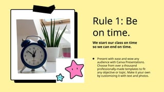 Colorful Pastel Animated Handwritten and Illustrated Classroom Rules ...