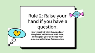 Colorful Pastel Animated Handwritten and Illustrated Classroom Rules ...