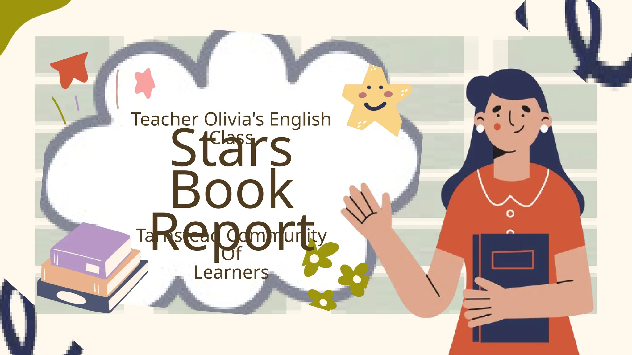 Colorful Pastel Handwritten Book Report Education - Presentation ...