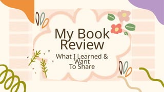 Colorful Pastel Handwritten Book Report Education - Presentation ...