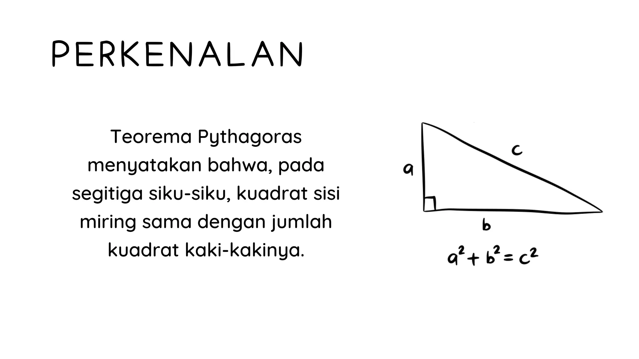 Colorful Playful Illustrative Pythagorean Theorem Education ...