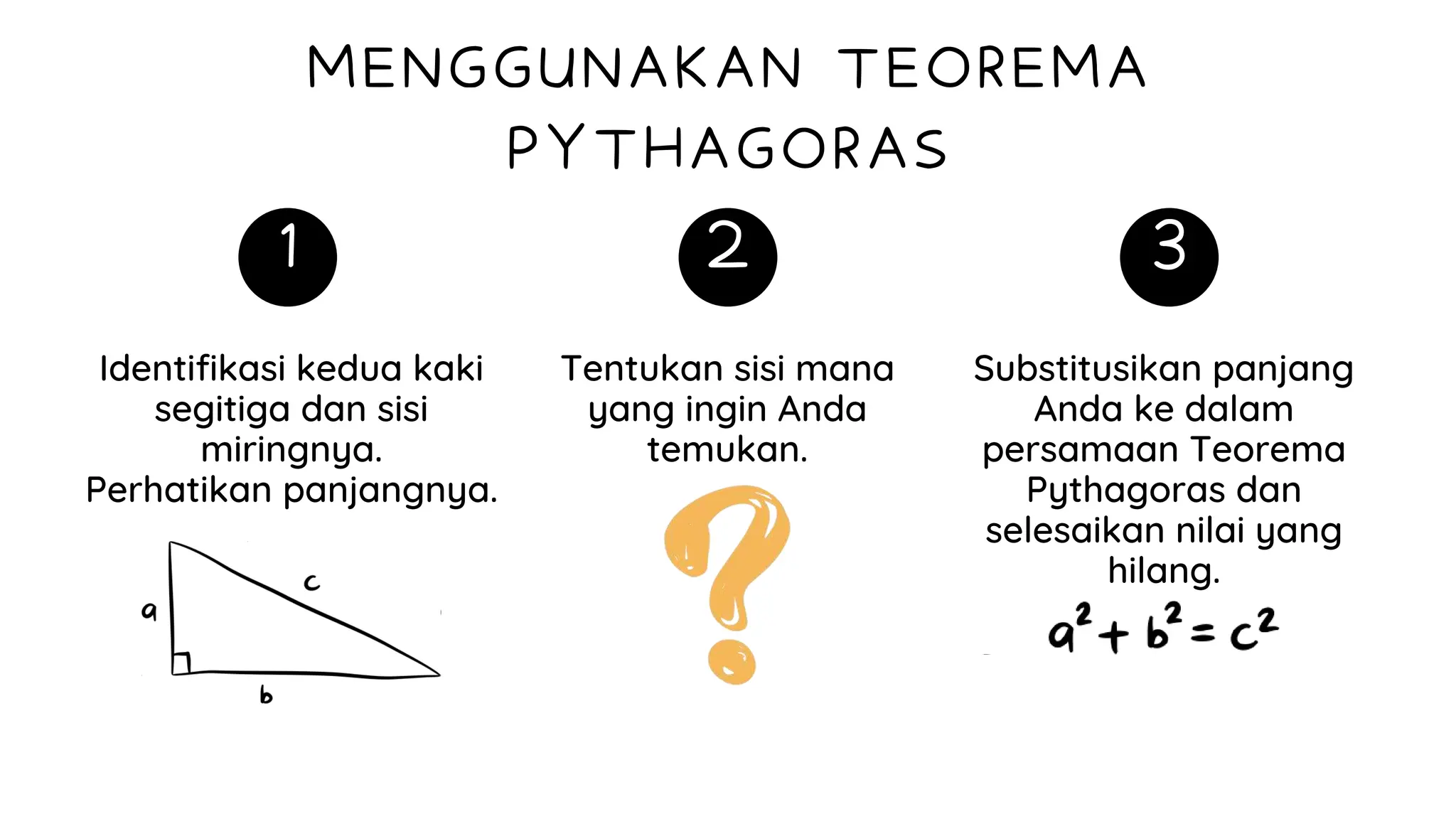 Colorful Playful Illustrative Pythagorean Theorem Education ...